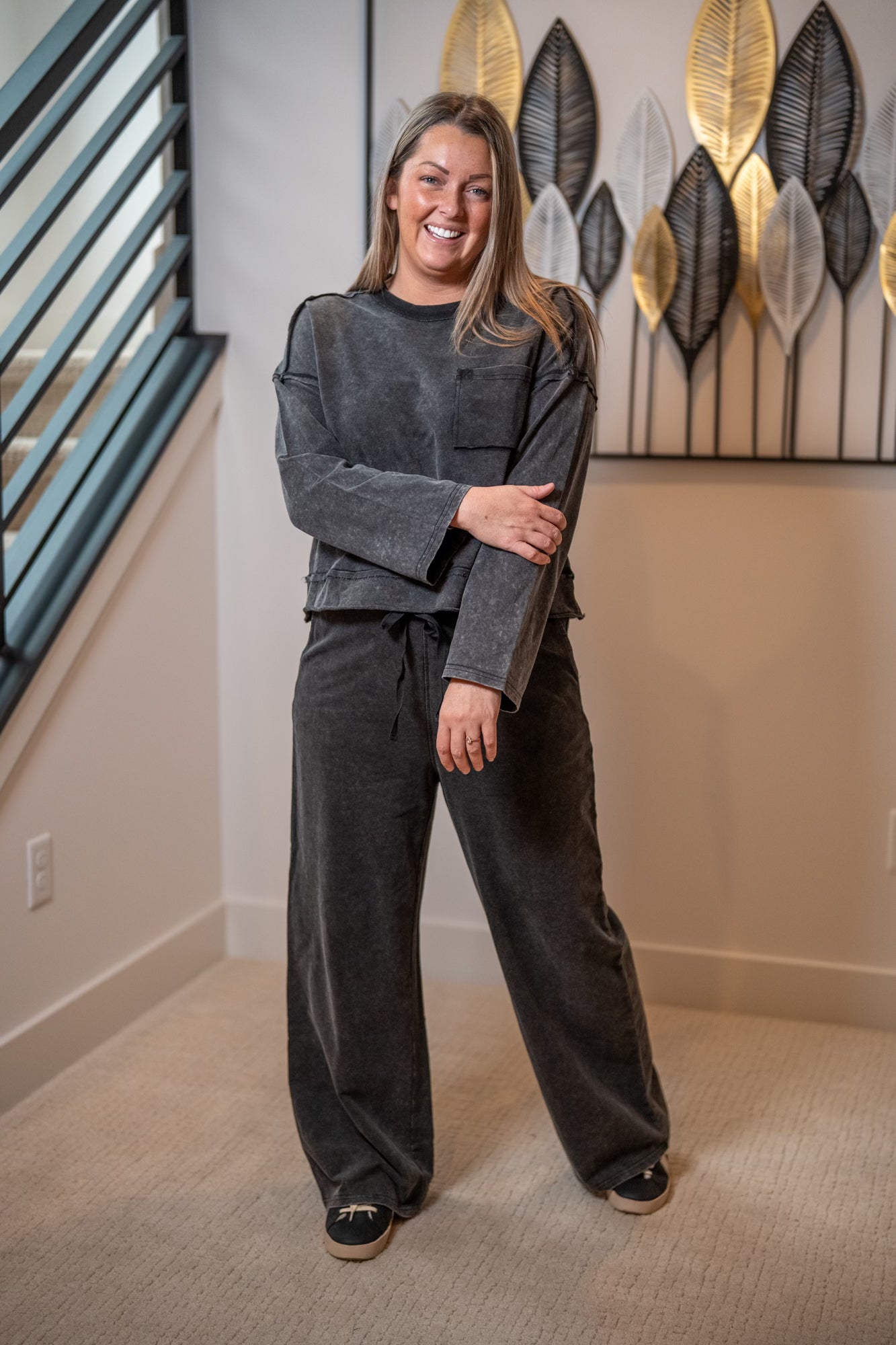 Mineral Wash Knit Top & Pant Set | Cozy Loungewear – Buttercup Lynne ...